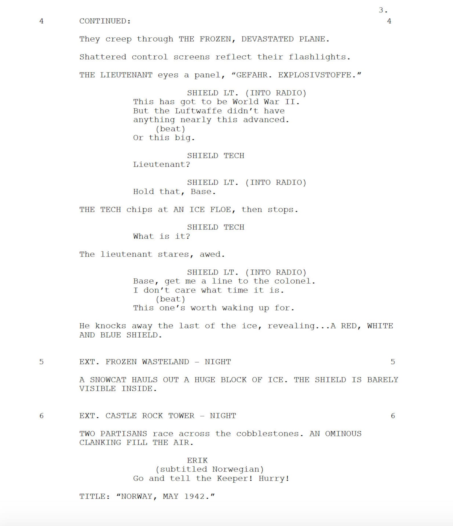 CAPTAIN AMERICA The First Avenger Signed Movie Script | Etsy