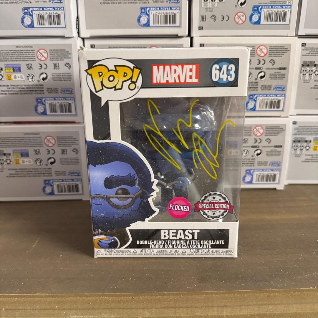 Nicholas Hoult Signed Funko Pop Avengers Autograph Beast Signature With ...