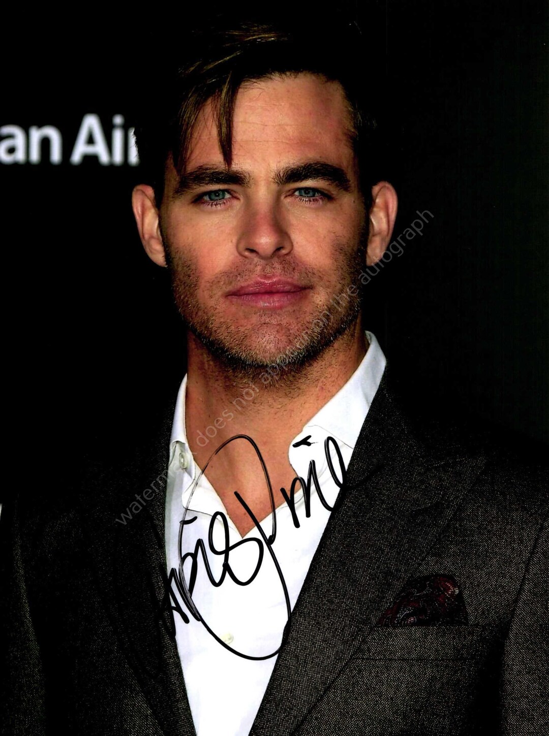 CHRIS PINE Autograph Signed Photo 6x8 Signature With COA - Etsy