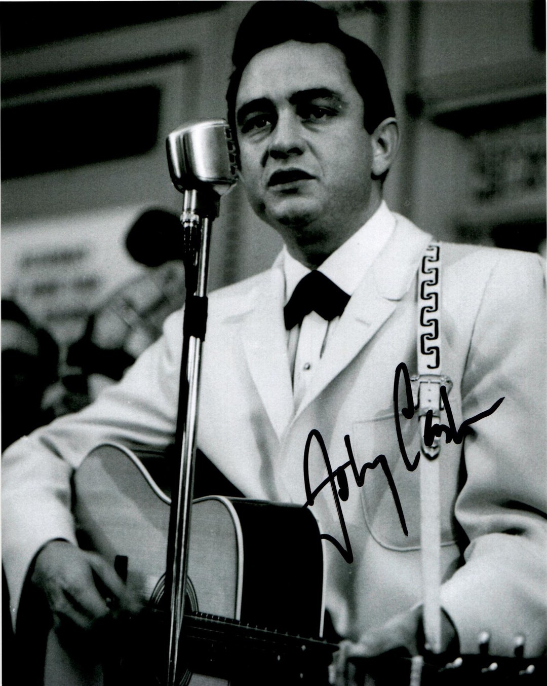 Johnny Cash Autograph Authentic Signed Photo Signature With COA - Etsy