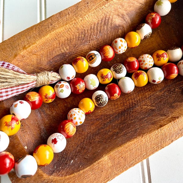 Fall Bead Garland - Etsy