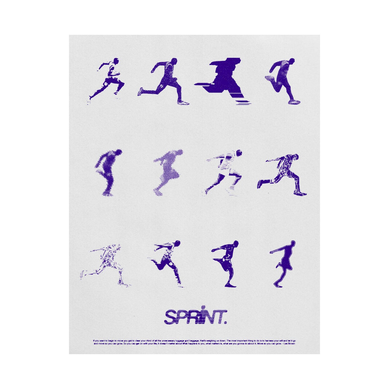 Dynamic Sprint Poster Art, Athletic Wall Decor, Modern Art Print ...