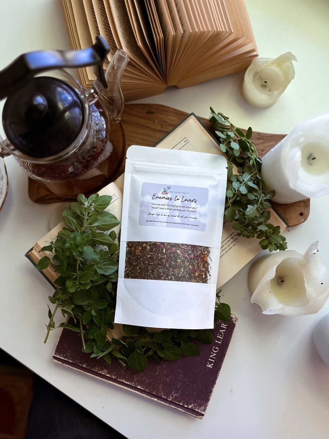 Enemies to Lovers Romance Trope 50g Black Tea Romance Reader Trope ...