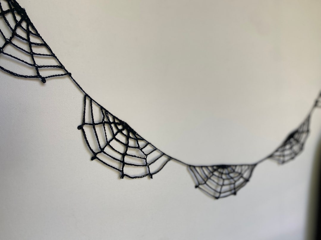Handmade Spider Web Bunting Garland Halloween Decor - Etsy