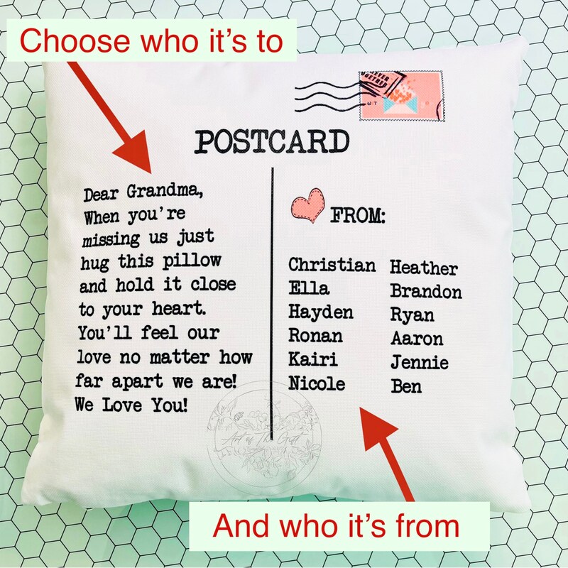 Postcard Pillow - Etsy