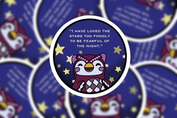 Celeste Animal Crossing New Horizons Sticker Stars Night Too - Etsy