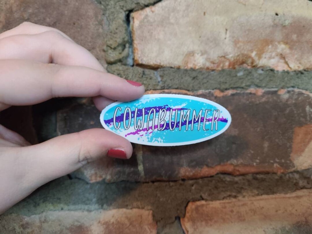 Sticker Cowabummer TMNT 90s 90s Kids Retro Radical - Etsy