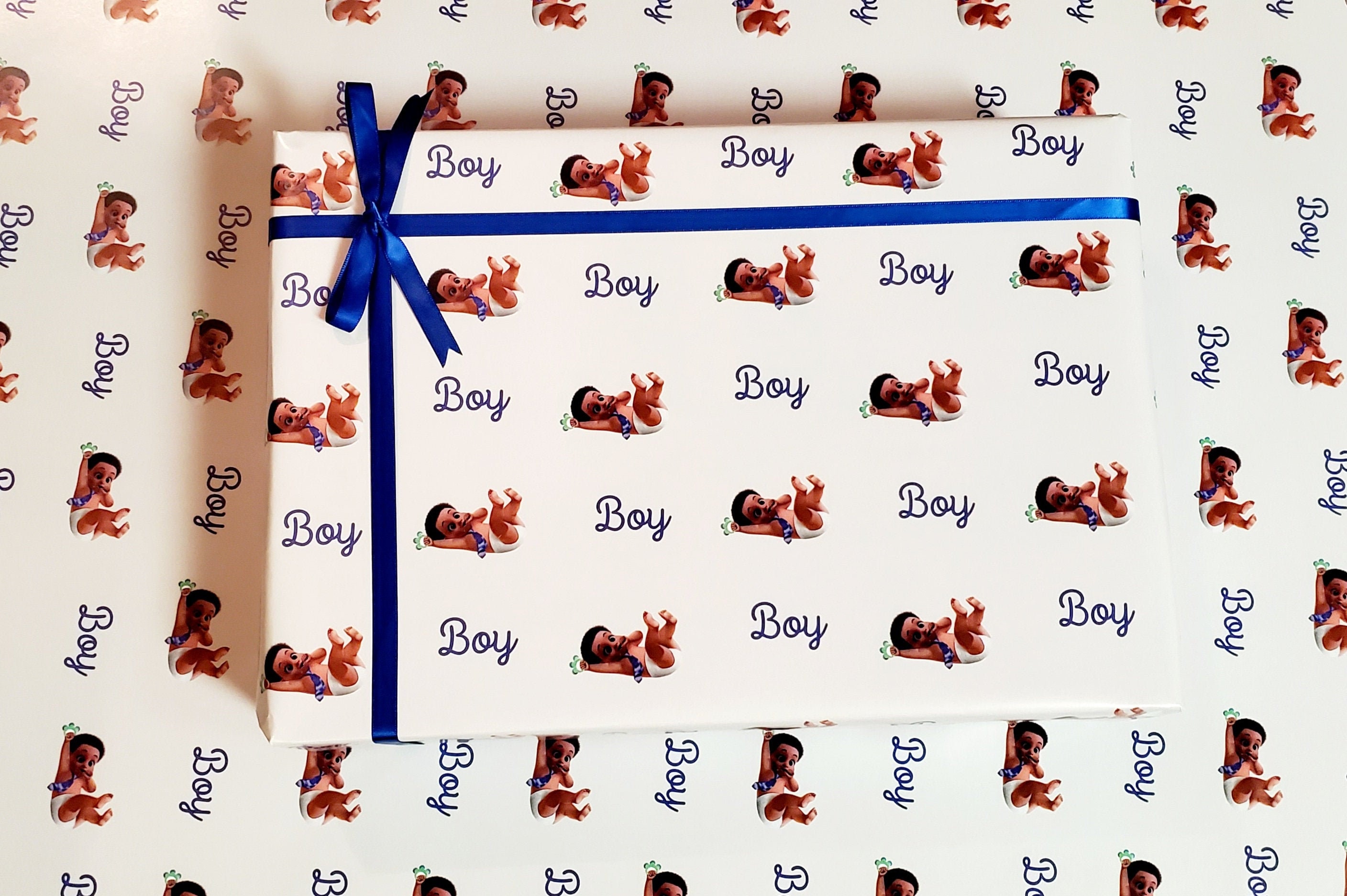 Baby Shower-wrapping Paper Sheet-baby Boy Gift Wrap-presents-gifts ...