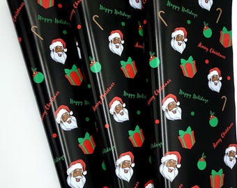 Santa Gift Wrap - Etsy