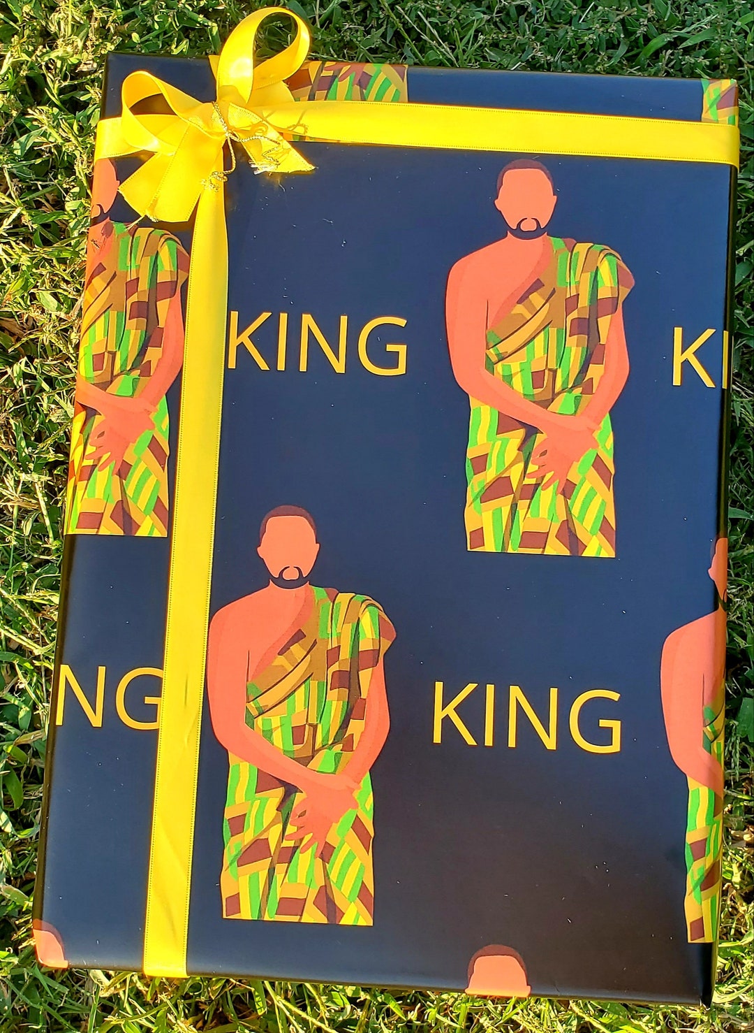 Black King Sheet-black Men-wrapping Paper Sheet-gift Wrap-king-presents ...