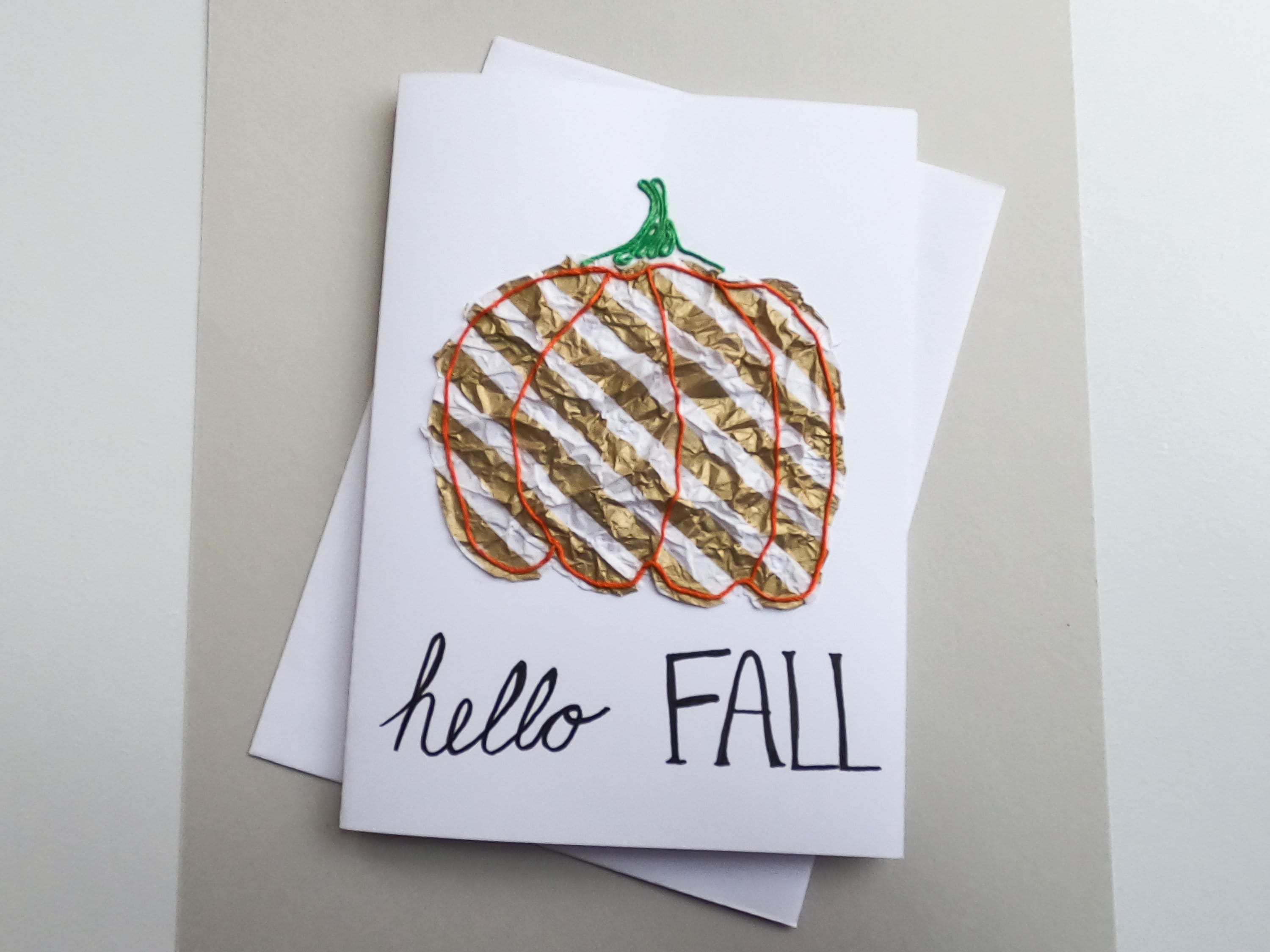 Hello Fall Greeting Card - Etsy