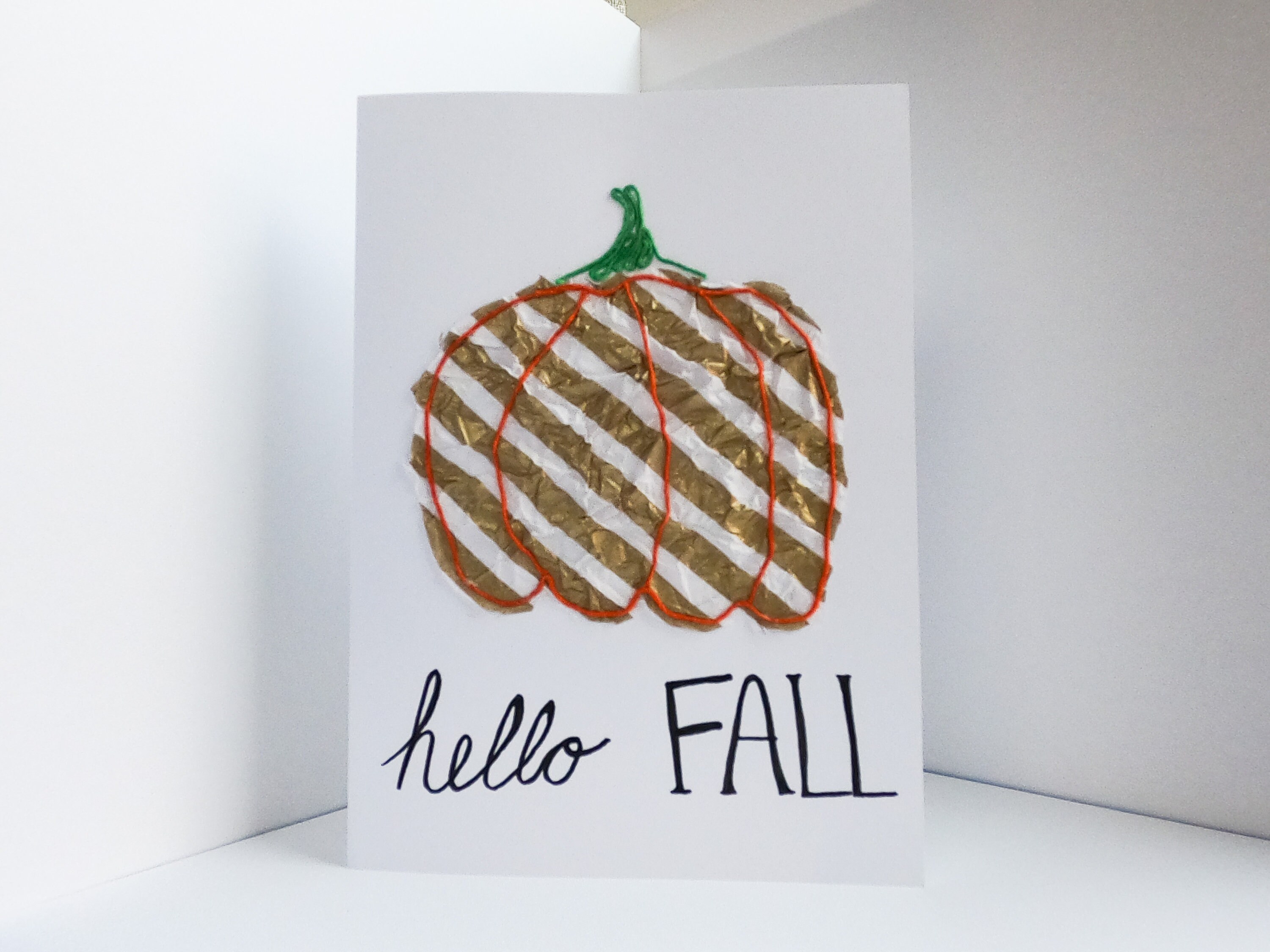 Hello Fall Greeting Card - Etsy