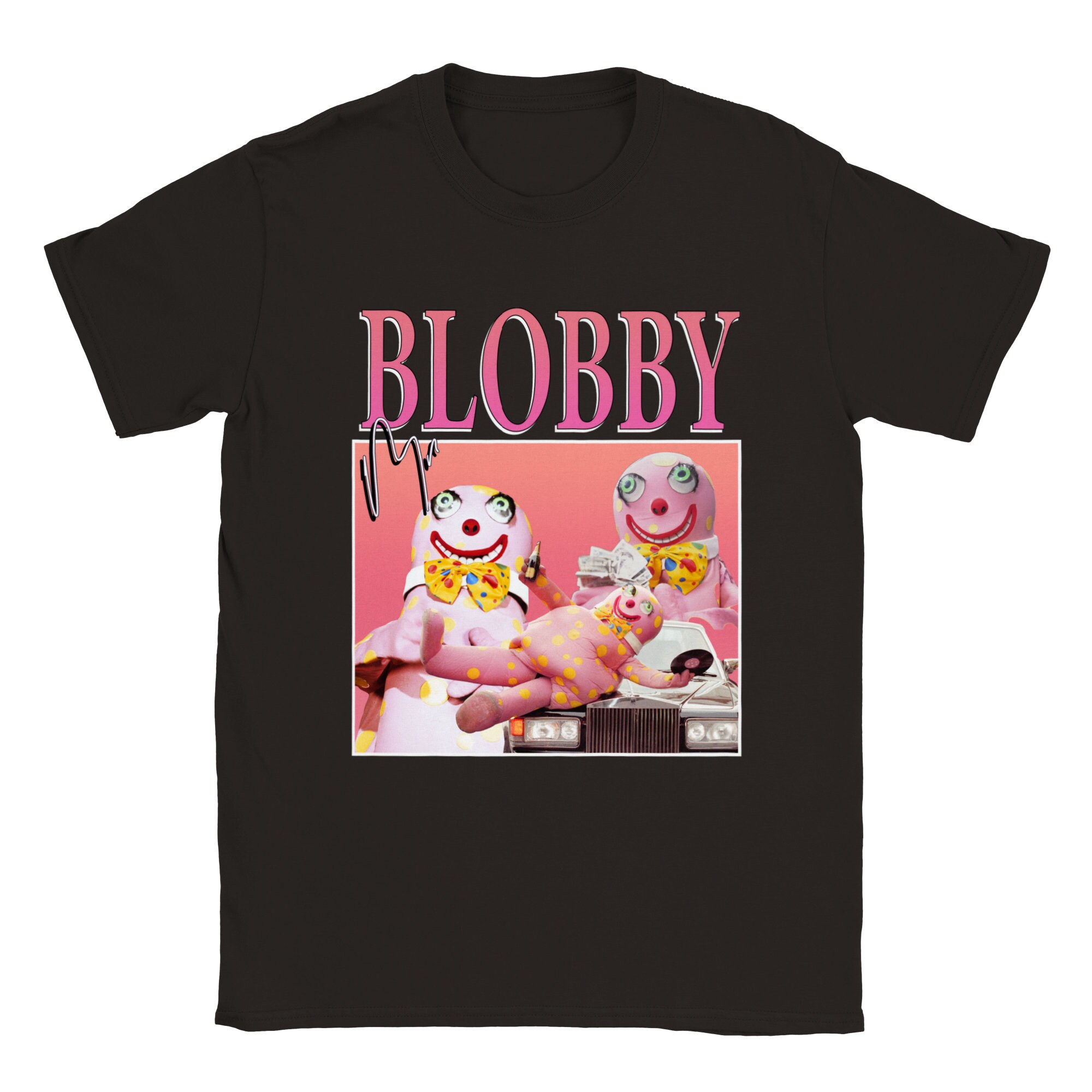 Mr Blobby Homage T-shirt Top Shirt Tee Funny Vintage Retro - Etsy