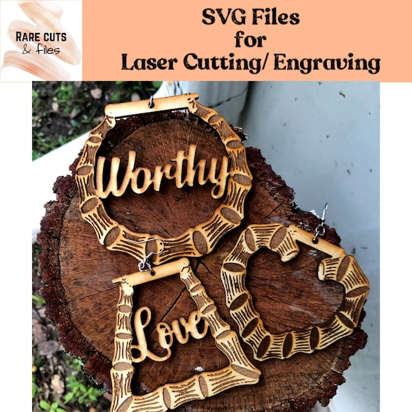 Bamboo Earrings - Etsy