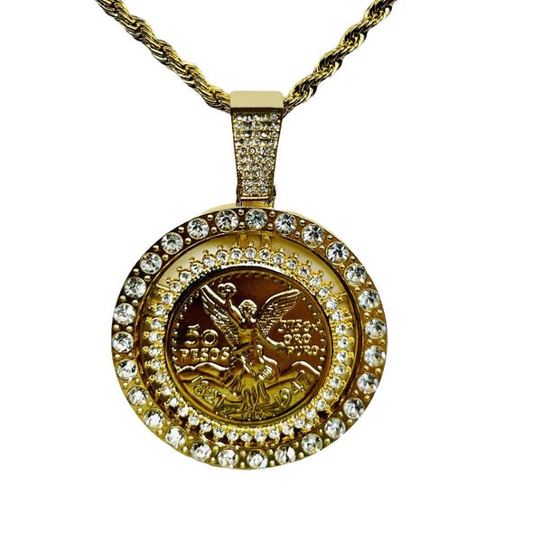 Gold Centenario Pendant - Etsy