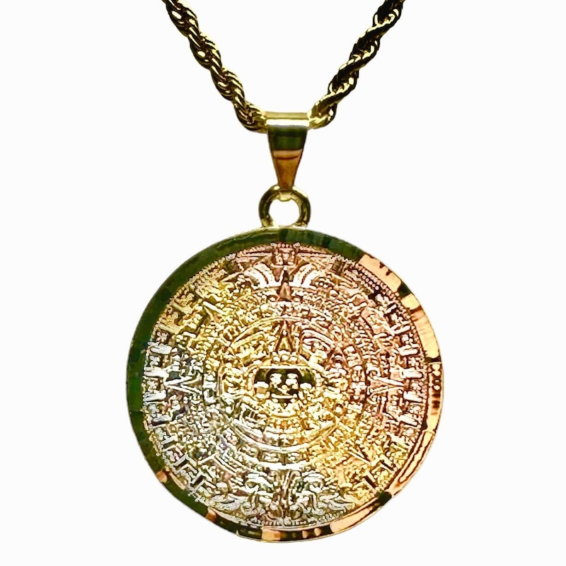 Gold Aztec Calendar - Etsy