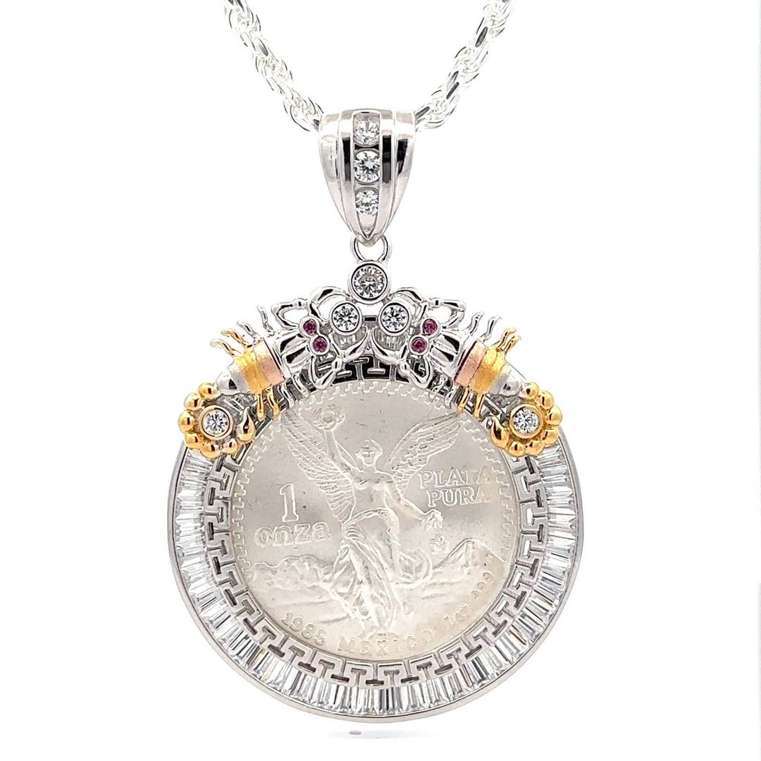 Centenario Pendant With Rope Chain Scorpions Sterling Silver .925 - Etsy