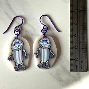 Robot #1 Earrings - Etsy