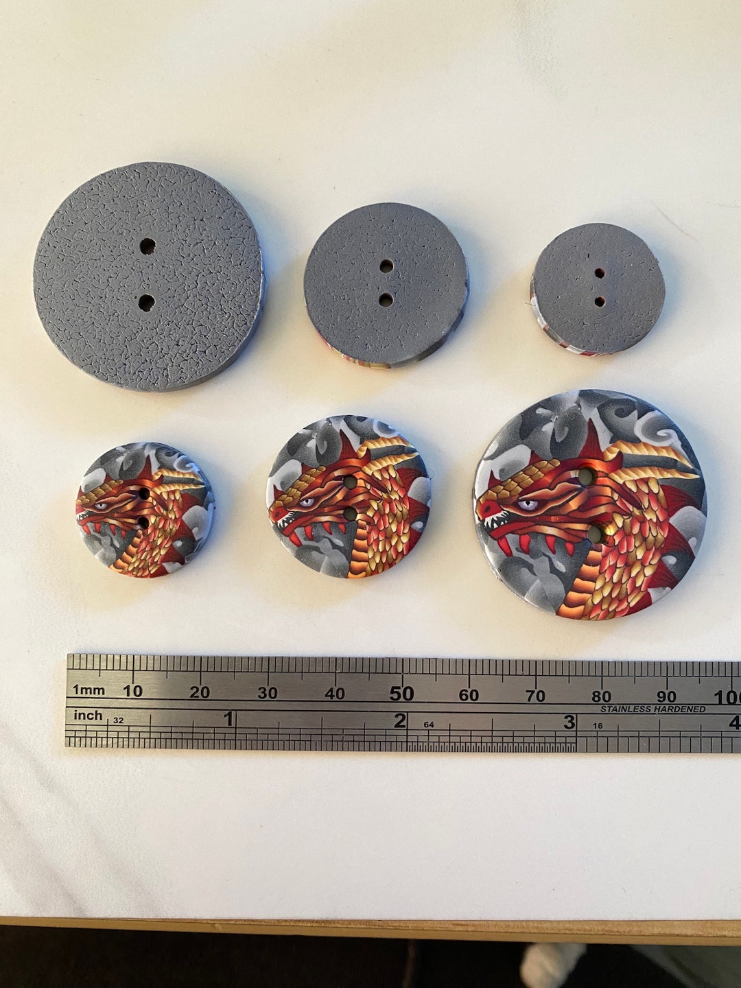 Dragon Buttons - Etsy