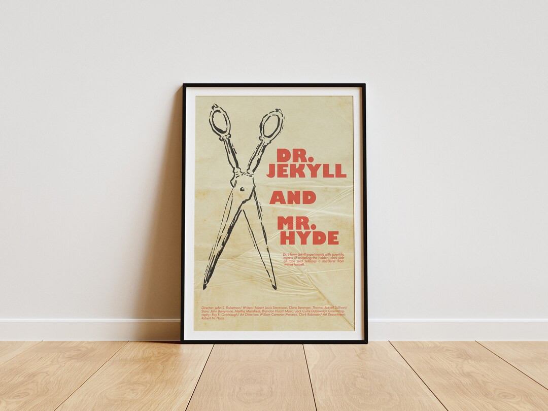 Dr.jekyll and Mr.hyde Movie Poster, Vintage Movie Poster, Classic ...