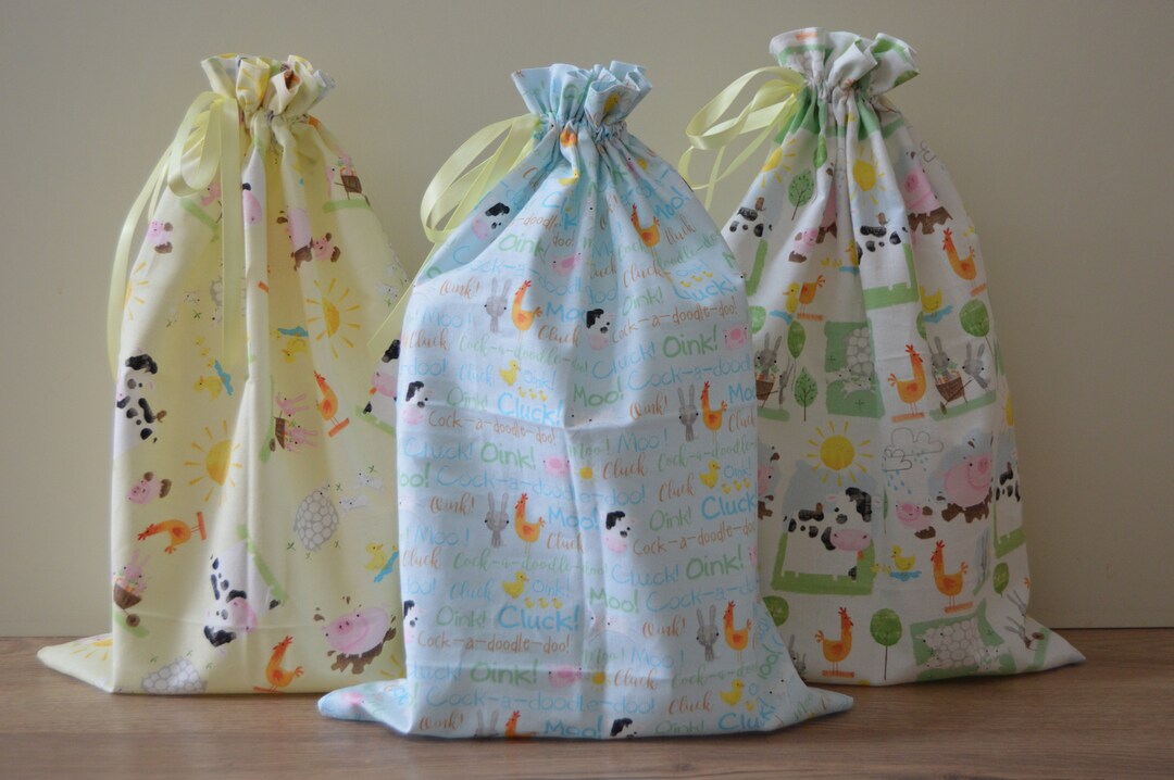 First Birthday Gift Bag for Baby, New Baby Gift Bag, Reusable Gift Bag ...