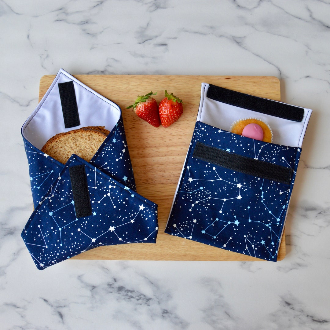 Reusable Sandwich Wrap, Reusable Snack Bag, Lunch Set, Celestial Gifts ...