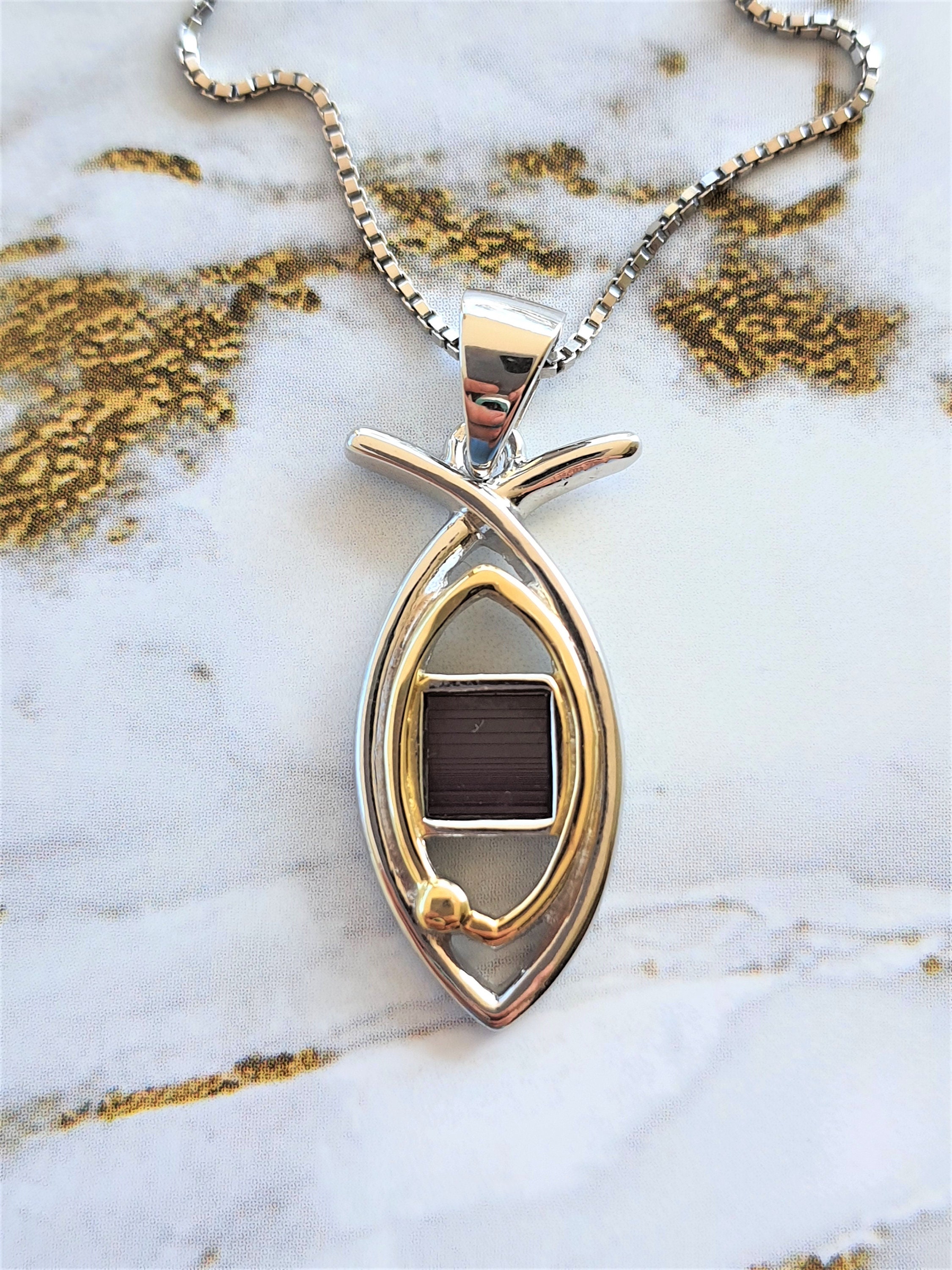Christian Jewelry, Sterling Silver Necklace With Nano Bible Sim, New ...