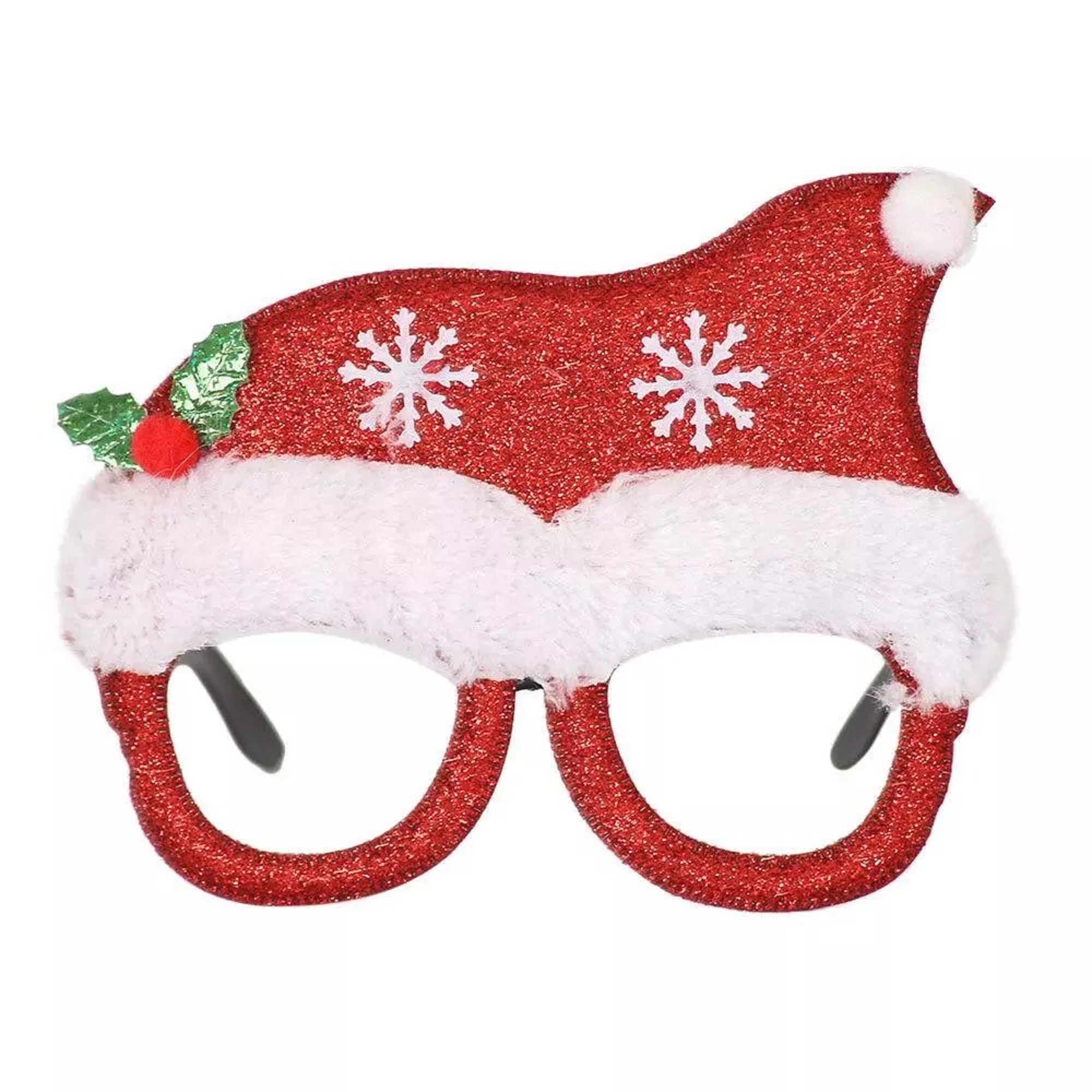 Christmas Cute Cartoon Glasses Frame Glittered Eyeglasses No Etsy