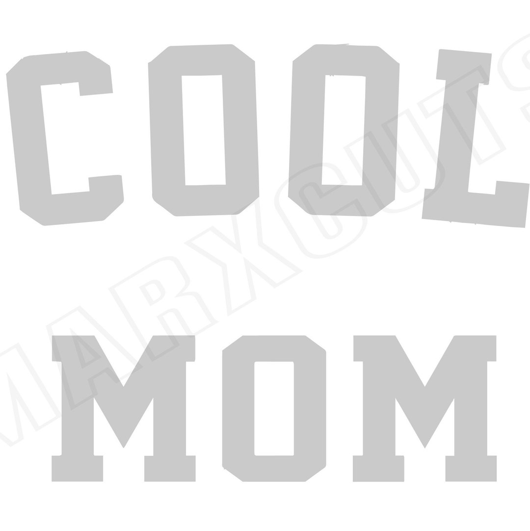 COOL MOM Svg Eps Png Psd - Etsy