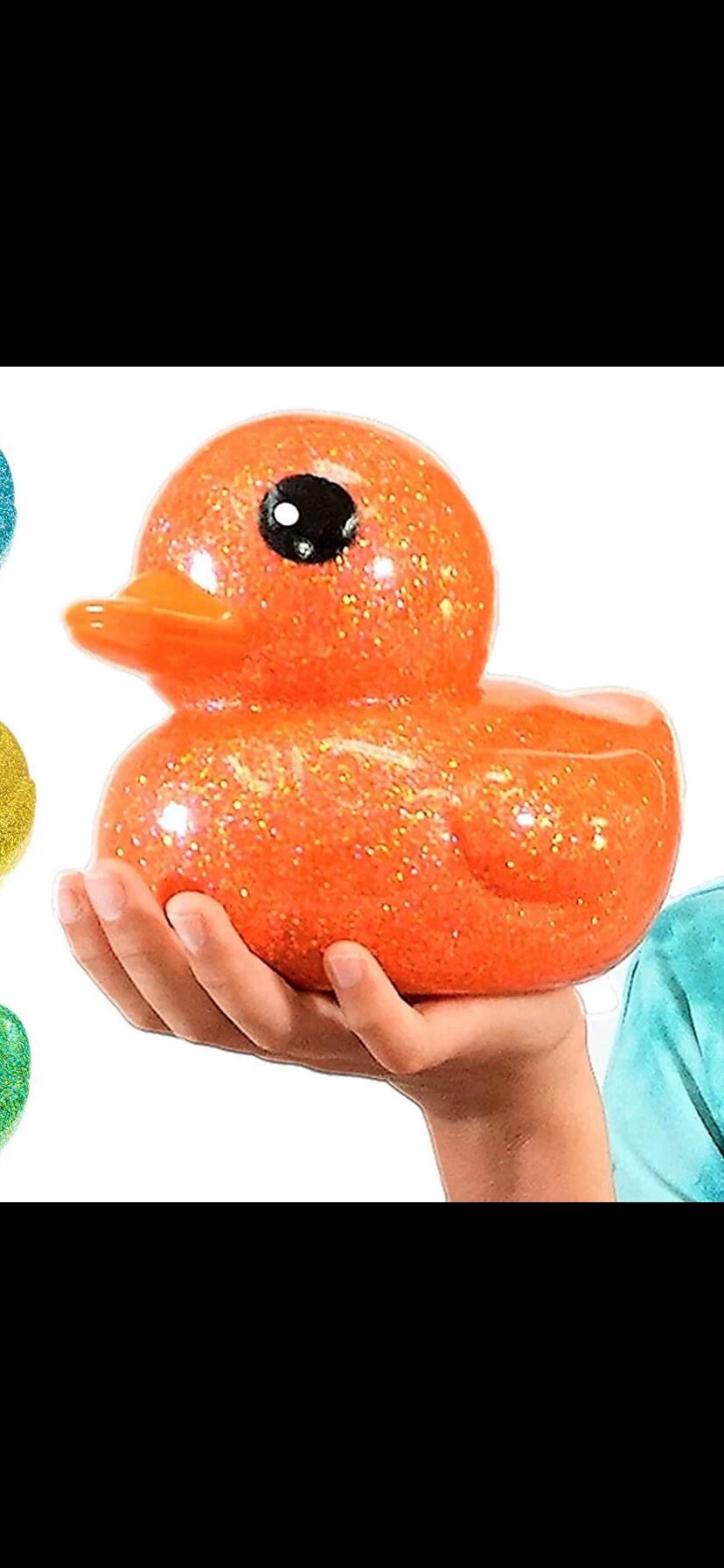 Large Glitter Rubber Duck - Etsy