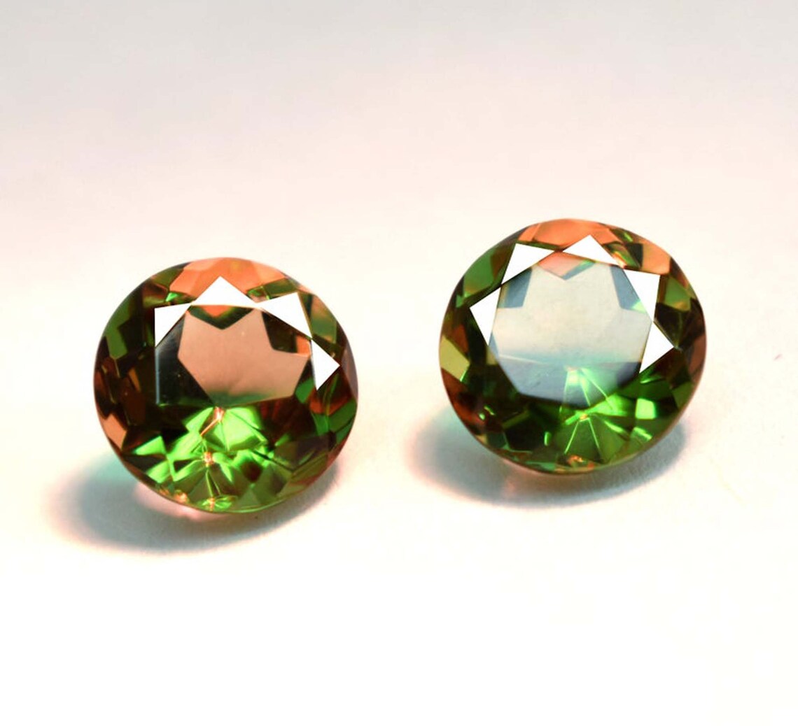 Color Changing Stone Round Cut 5 to 7 Ct 2 Pcs Natural Loose | Etsy