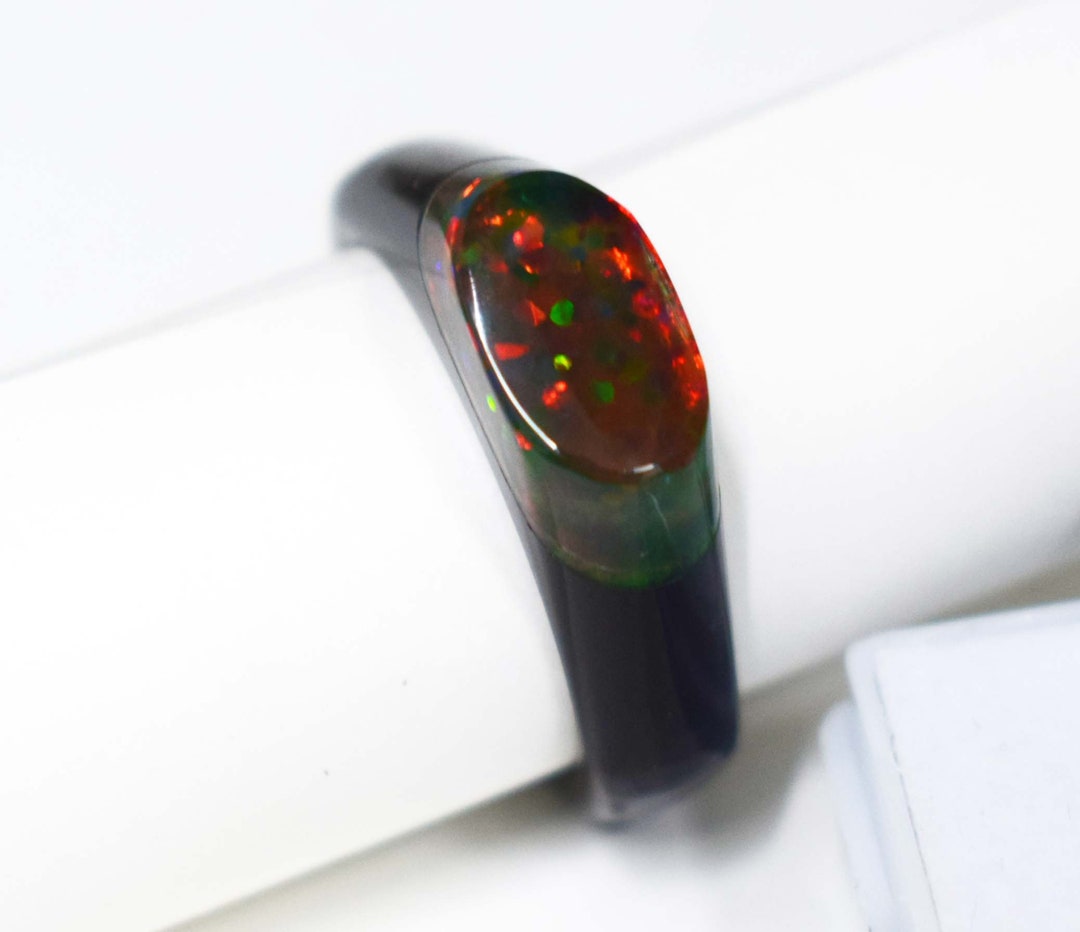AAA Quality Natural Fire Opal Ring 20.30 Carat Handmade Opal Ring for Men and Women Best ...