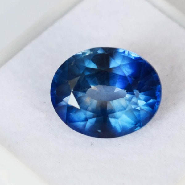 Natural Blue Saphire Stone Ring - Etsy