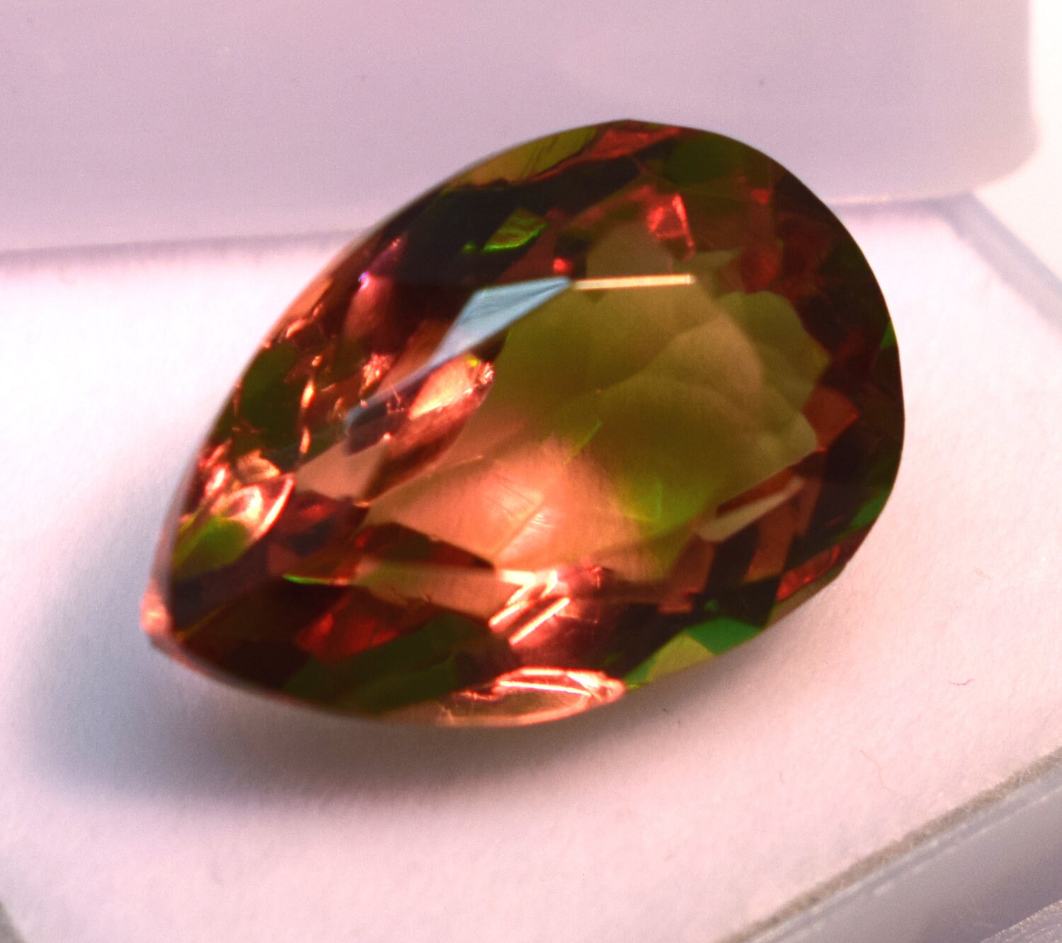 Loose Gemstone Certified Pear Shape Color Changing Stone | Etsy