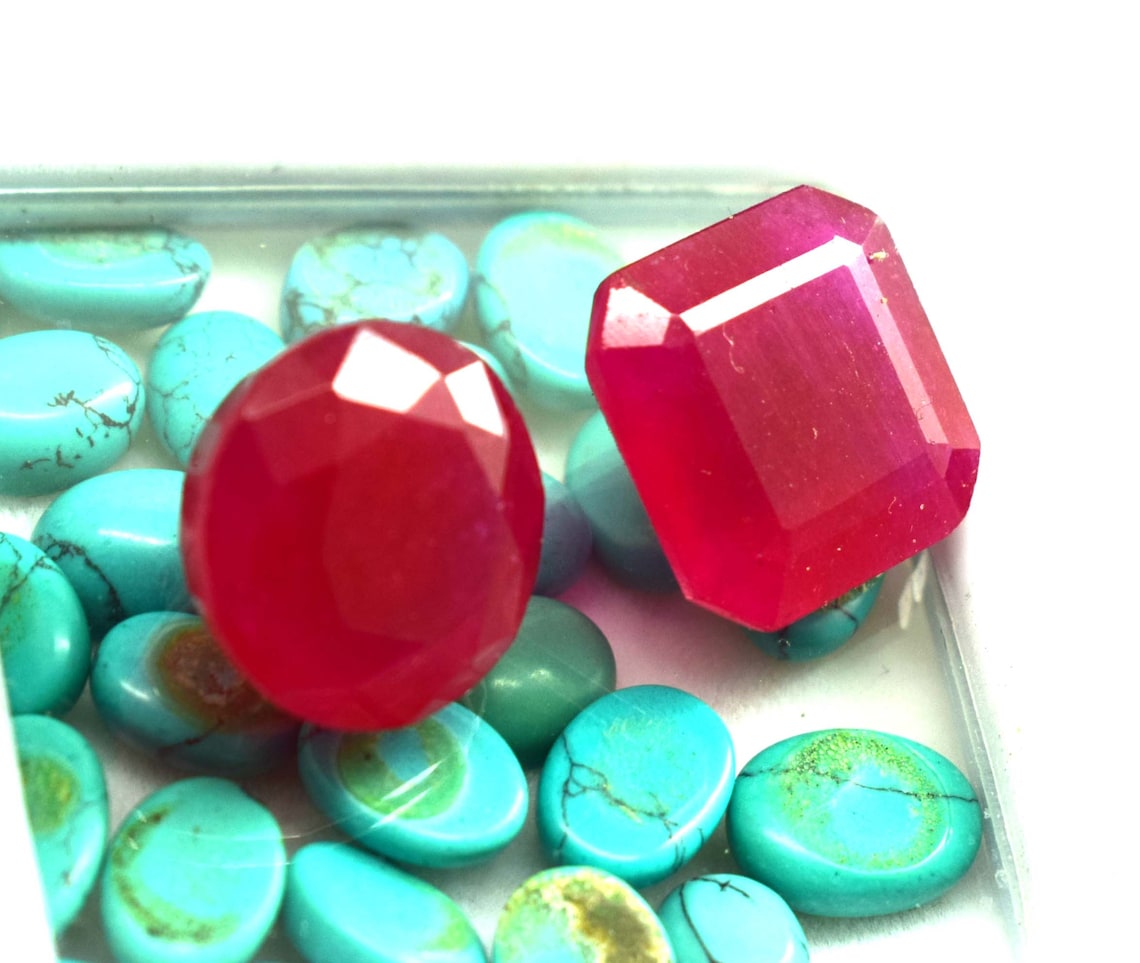 Bixbite Red Beryl Natural Loose Gemstone Round & Square - Etsy