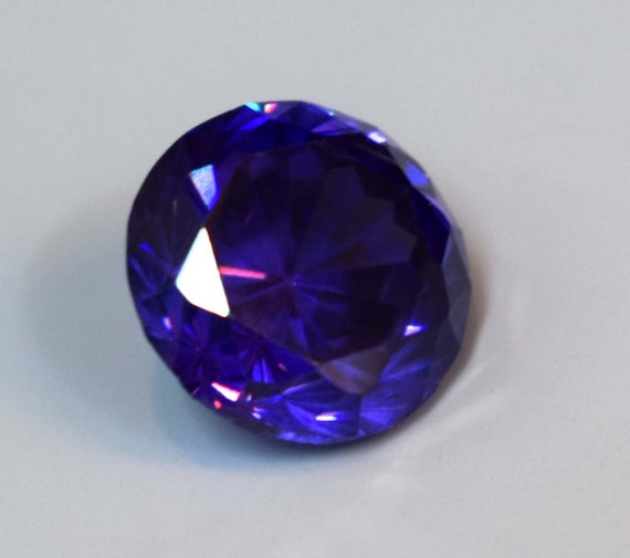 19.60 CT Natural Tanzanite Round Shape Size 13.68 X 13.30 X - Etsy
