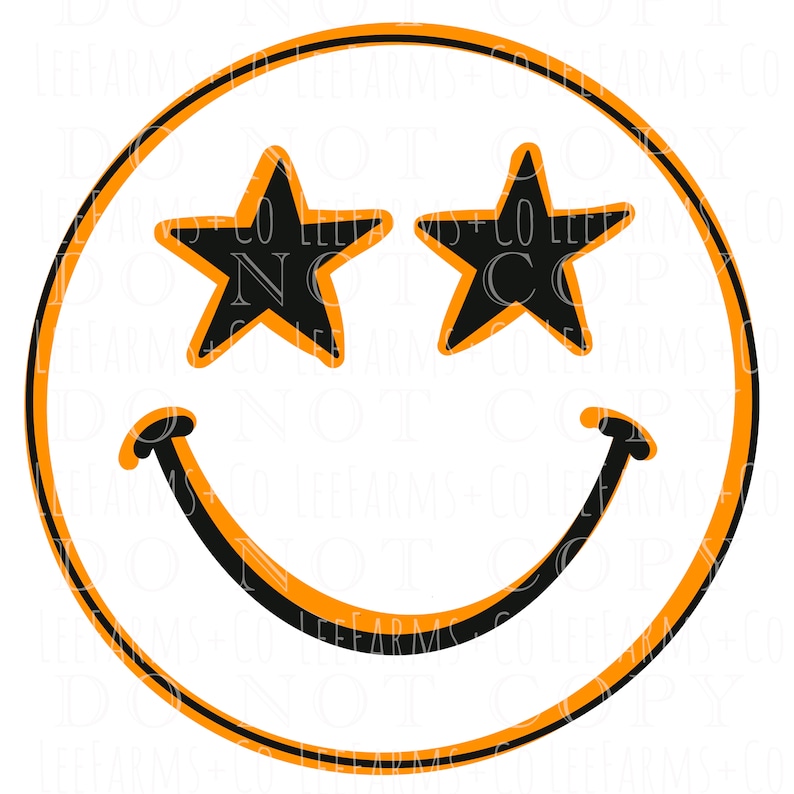 Neon Smiley Bundle PNG - Etsy