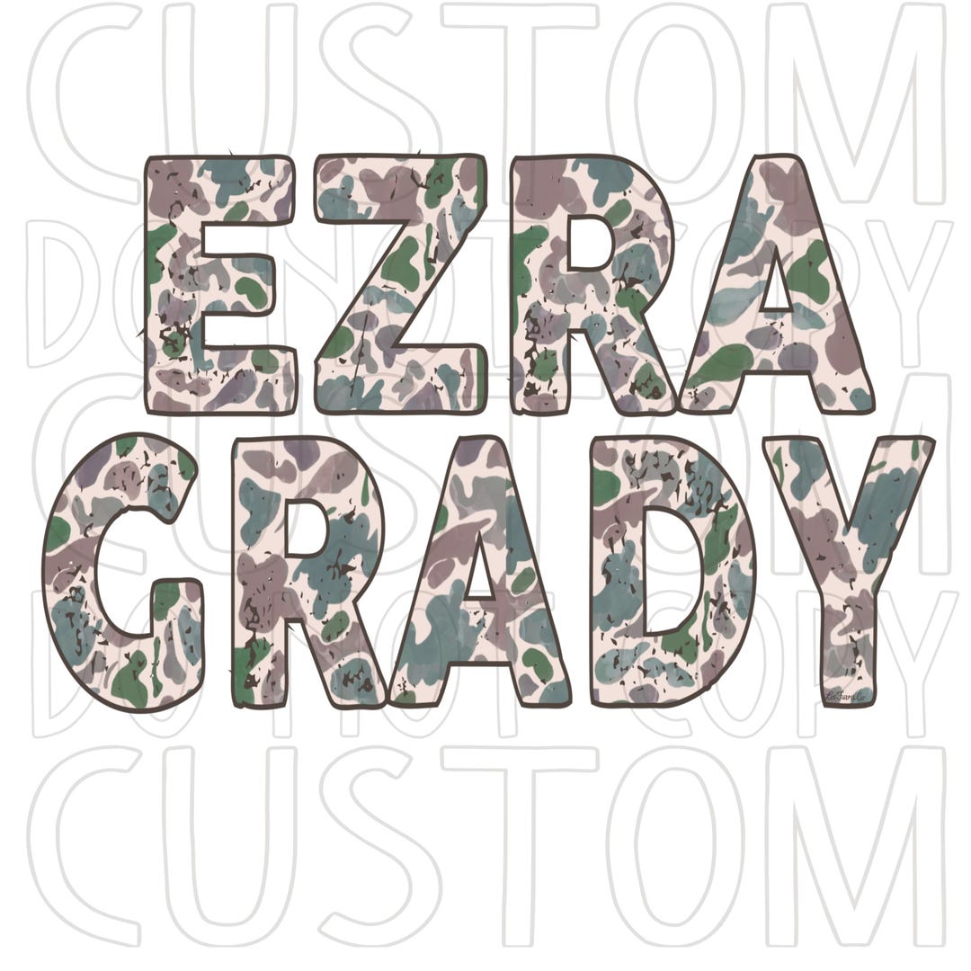 CUSTOM Camo Personalized Name PNG - Etsy