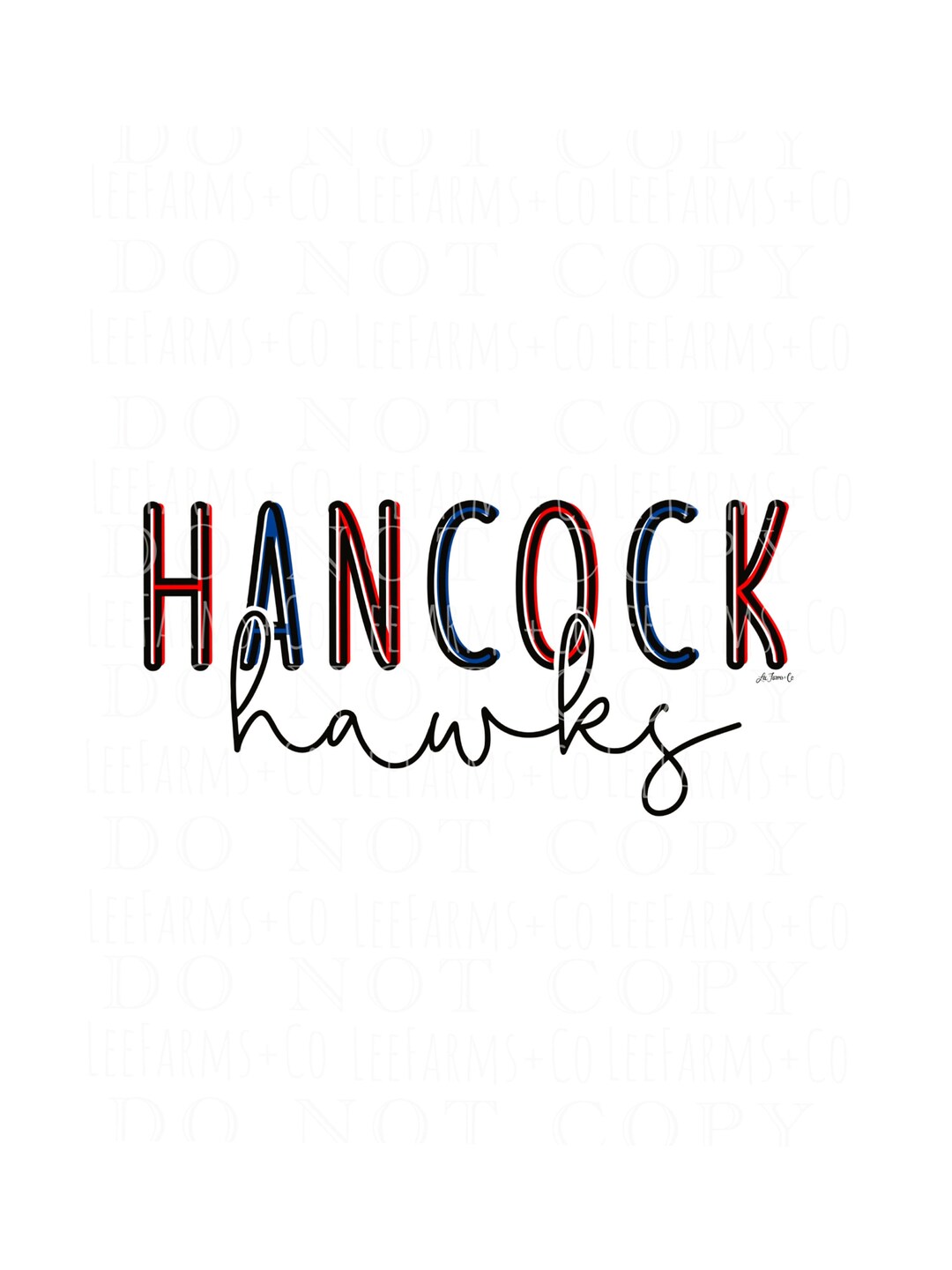 Hancock Hawks PNG File - Etsy