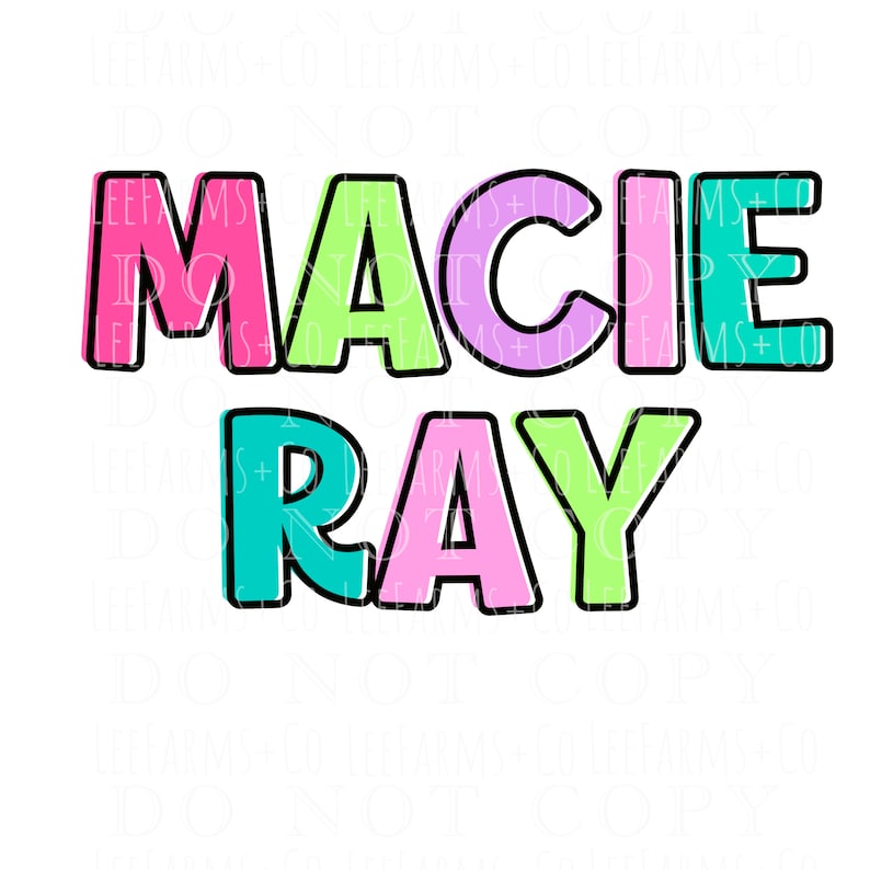 CUSTOM Cute Personalized Name PNG - Etsy