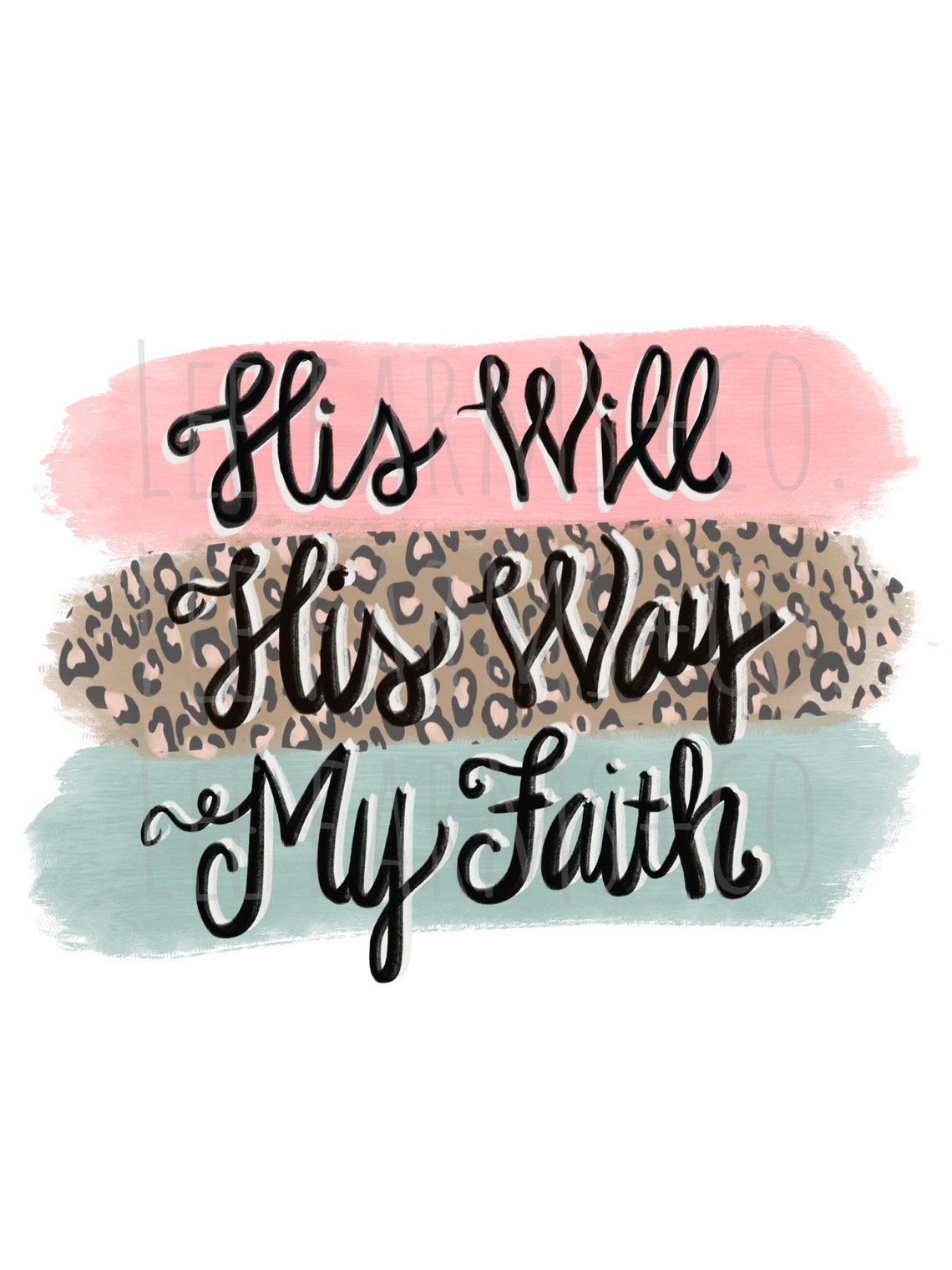 His Will His Way My Faith | Etsy