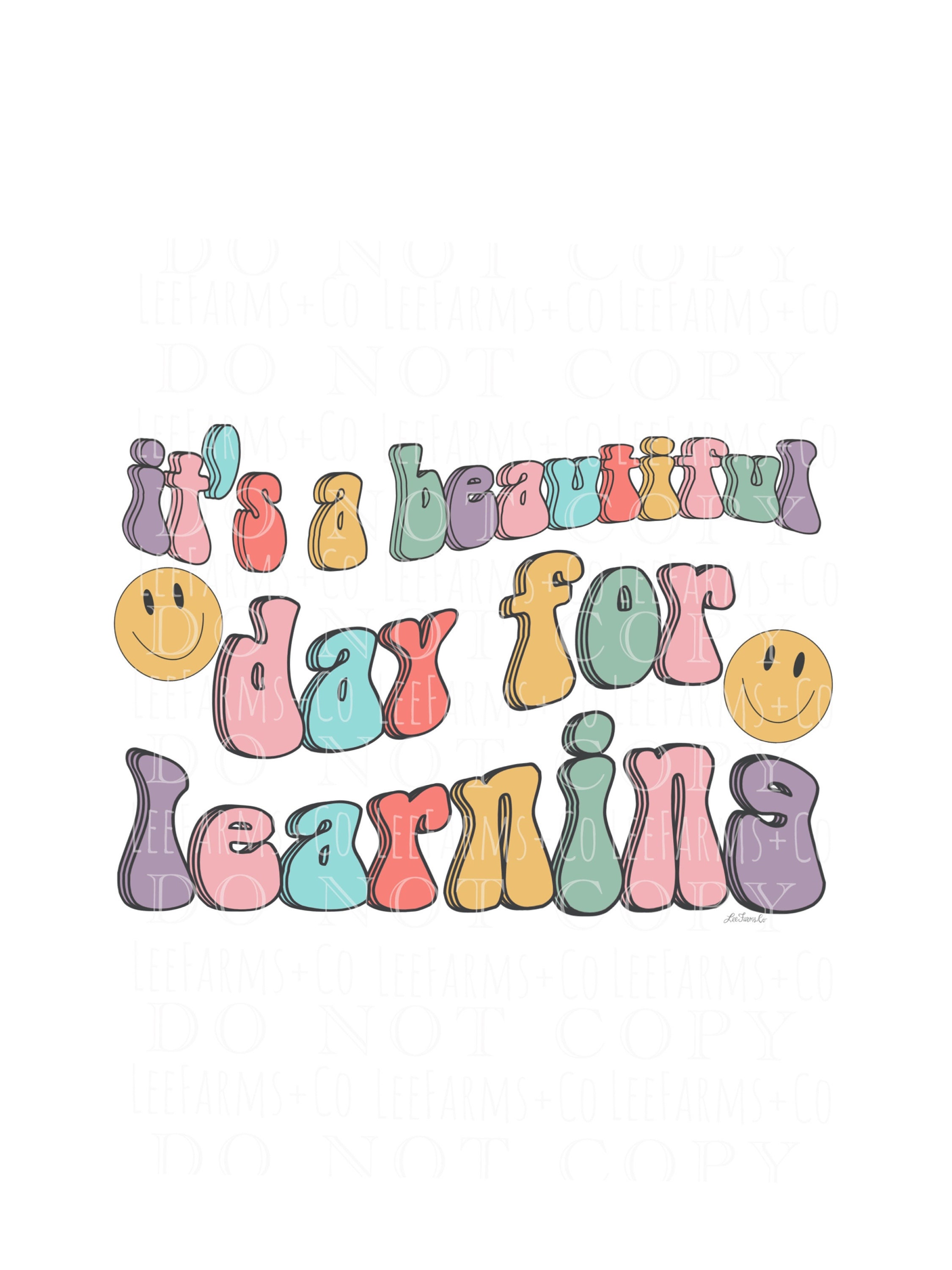 Its A Beautiful Day for Learning PNG - Etsy