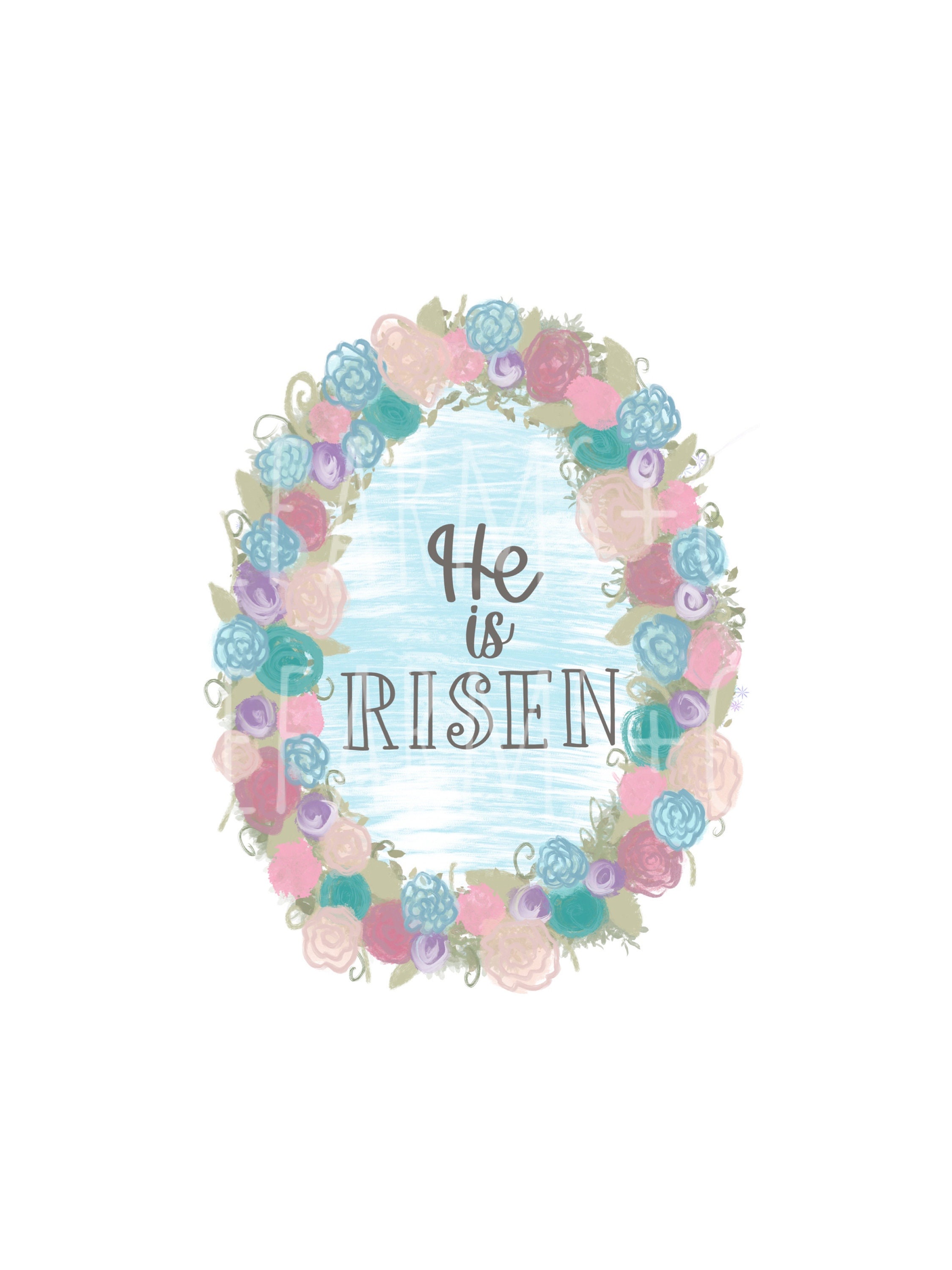 He is Risen PNG FILE | Etsy