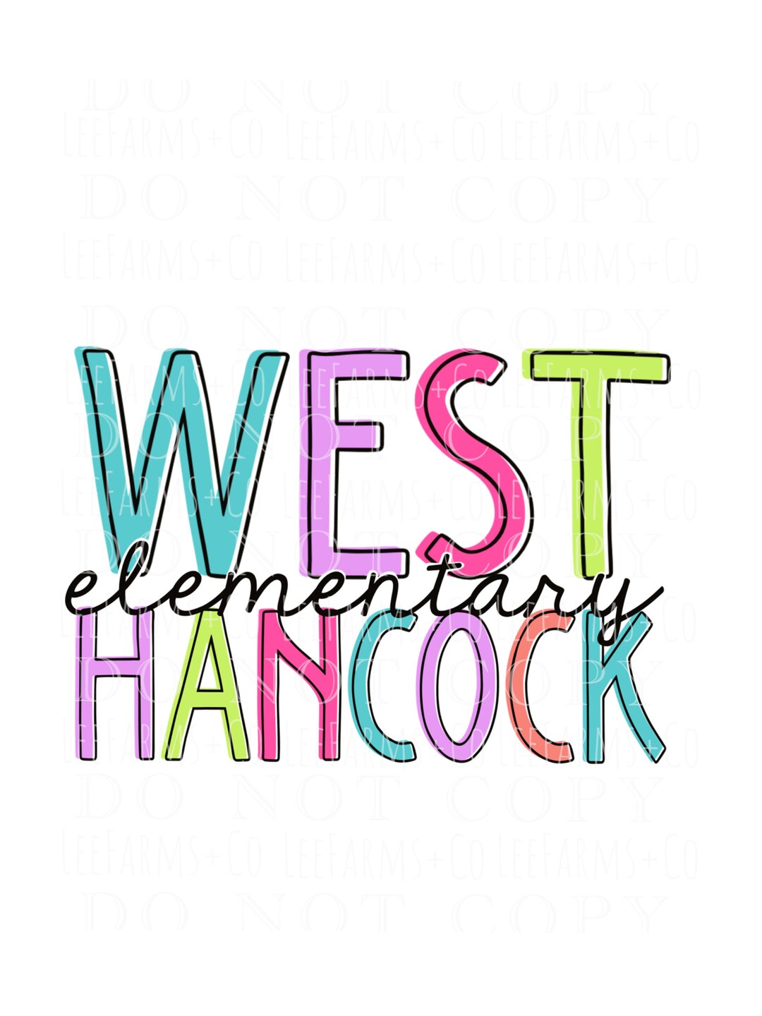 Neon School Name Png - Etsy