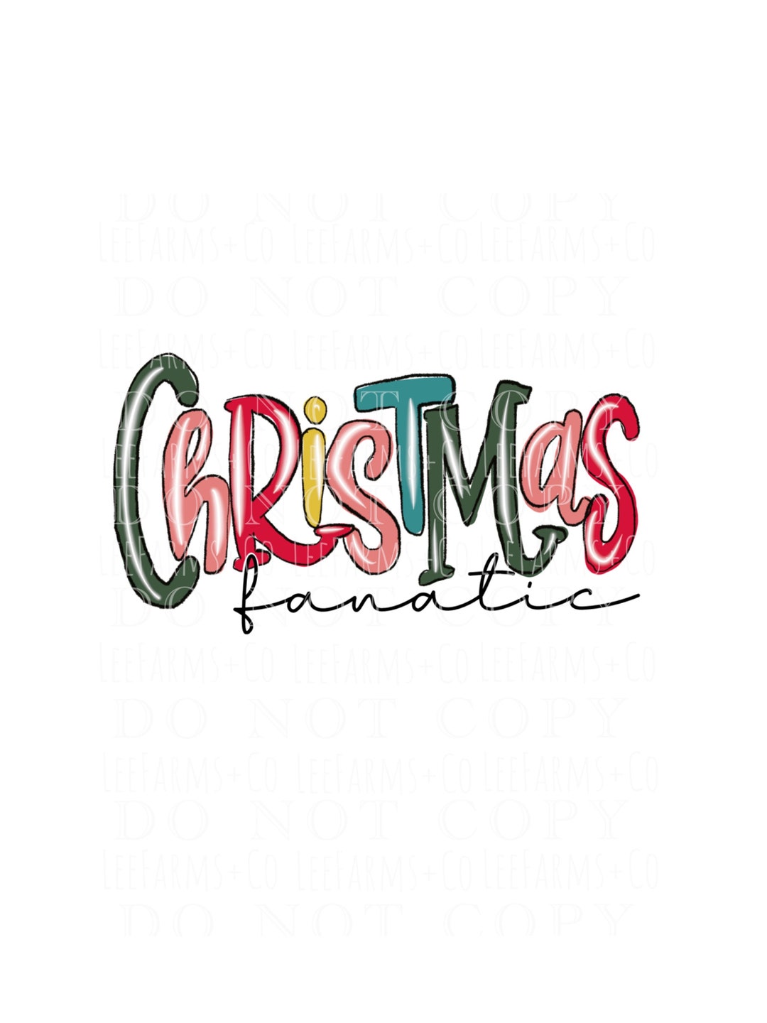 Christmas Fanatic PNG - Etsy