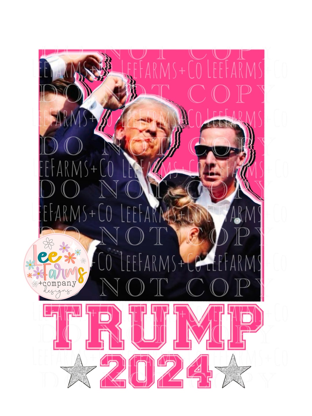 Preppy Pink Trump 2024 MAGA Png - Etsy
