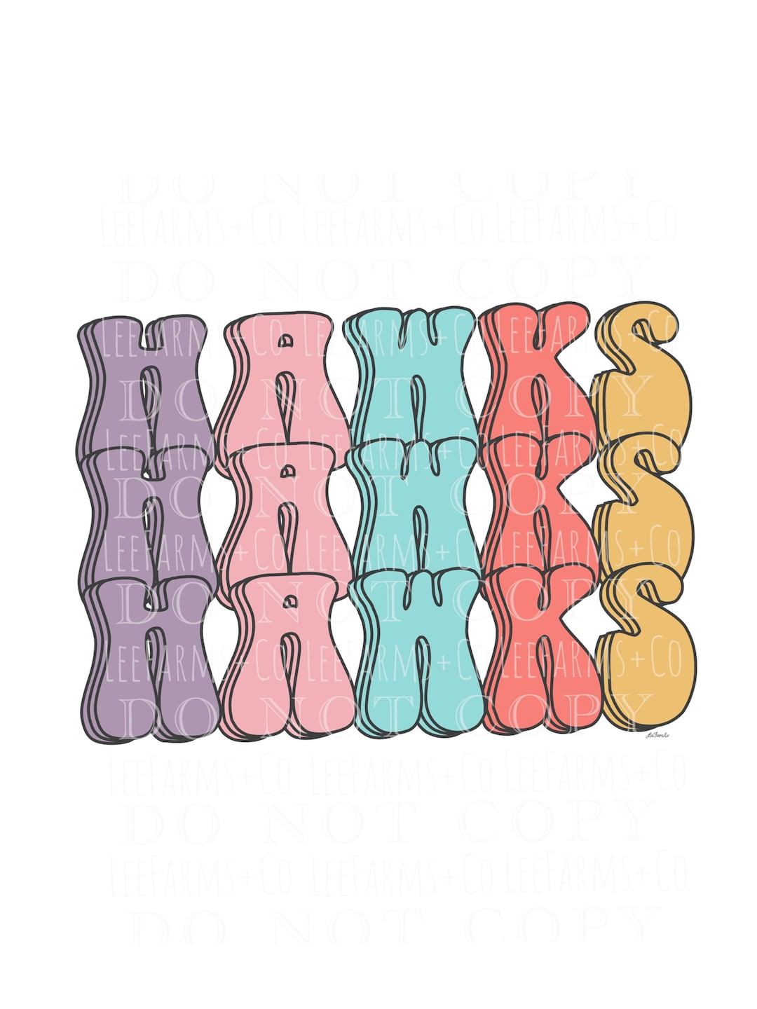 Hawks Trending Text PNG - Etsy