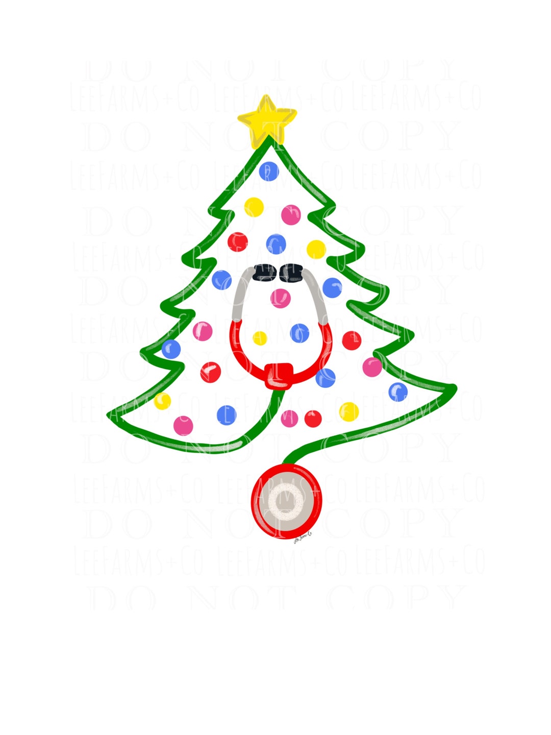 Stethoscope Christmas Tree - Etsy