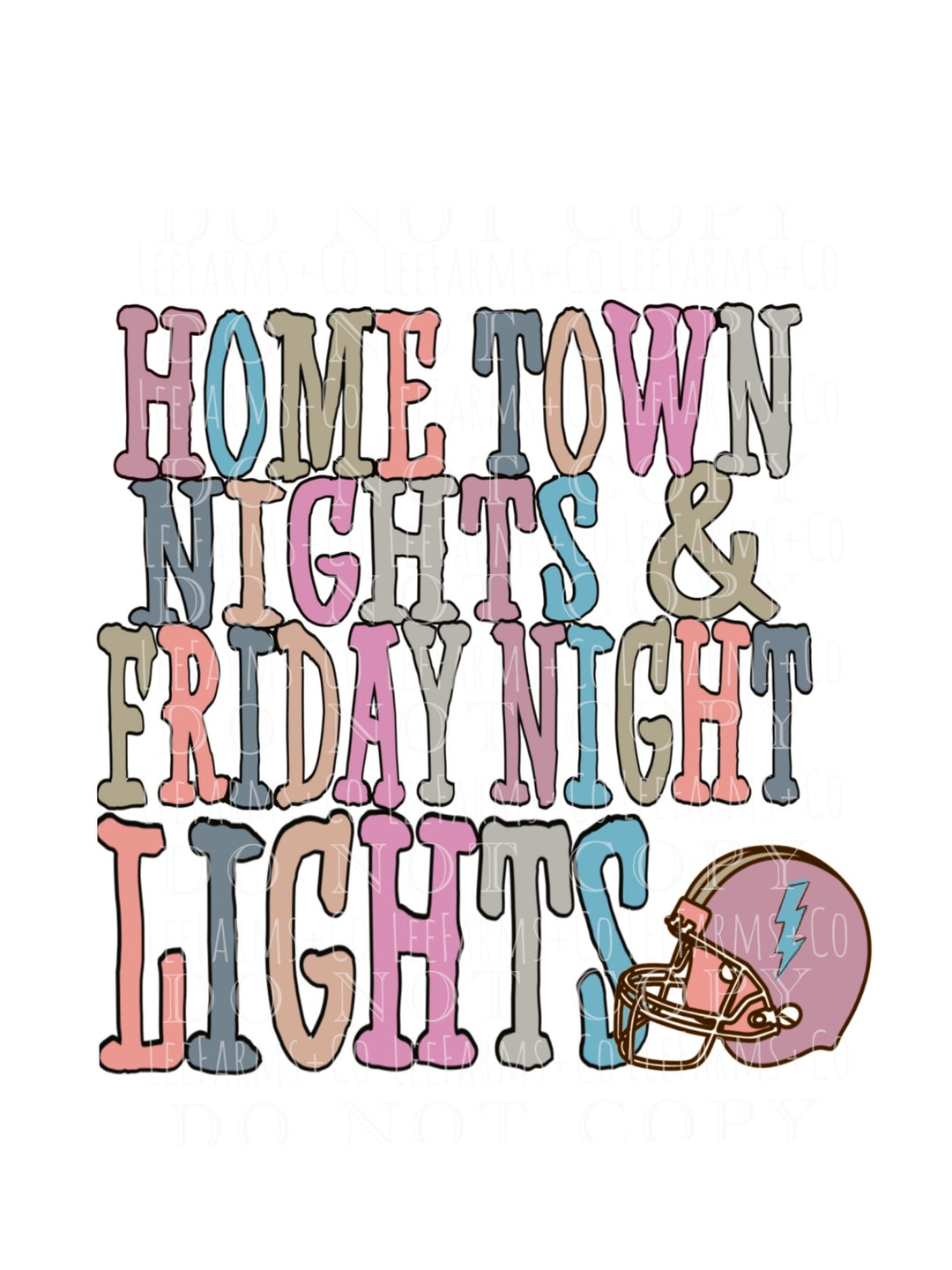 Hometown Nights and Friday Night Lights PNG - Etsy