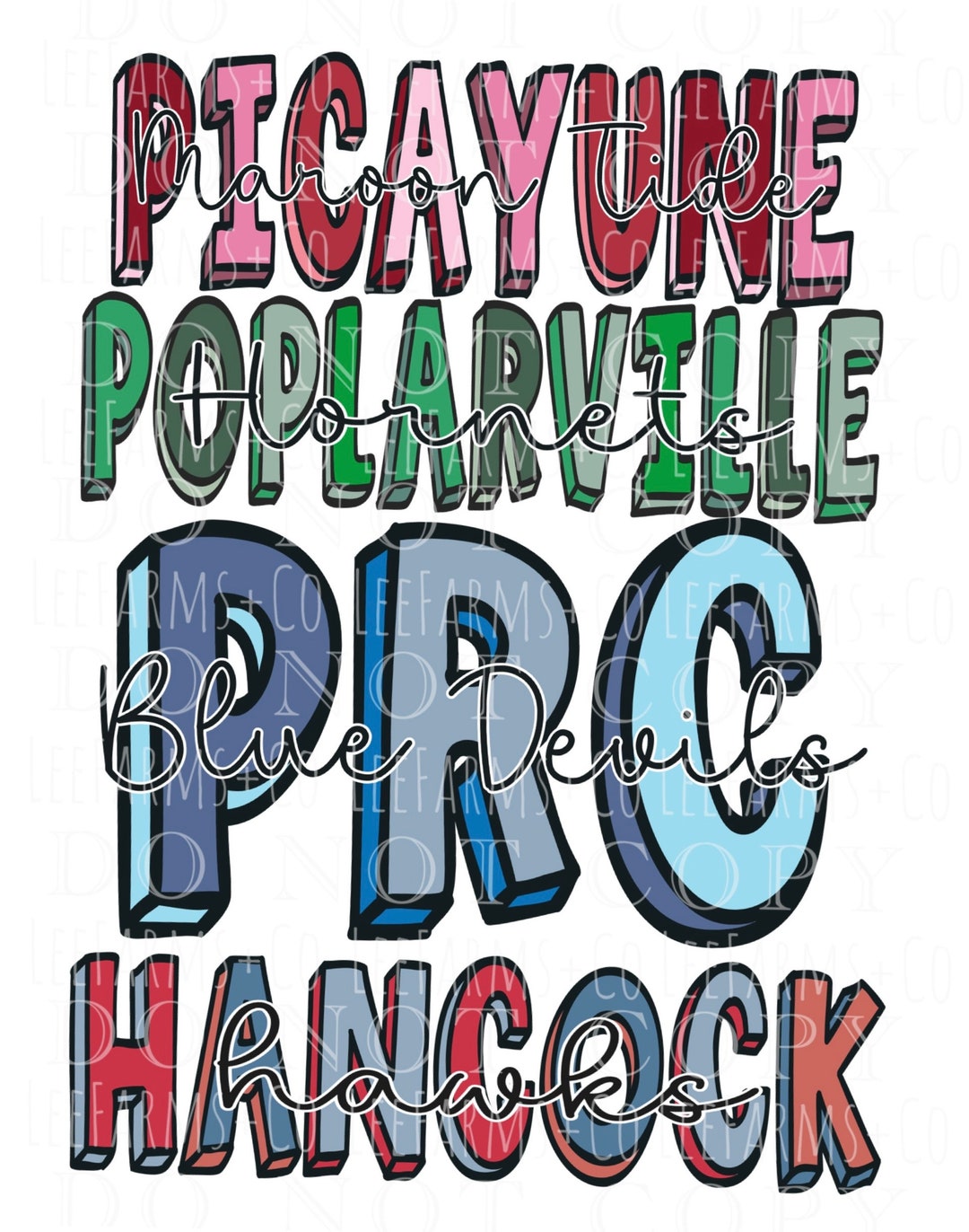 CUSTOM Block School PNG. Bundle. Mascots. - Etsy